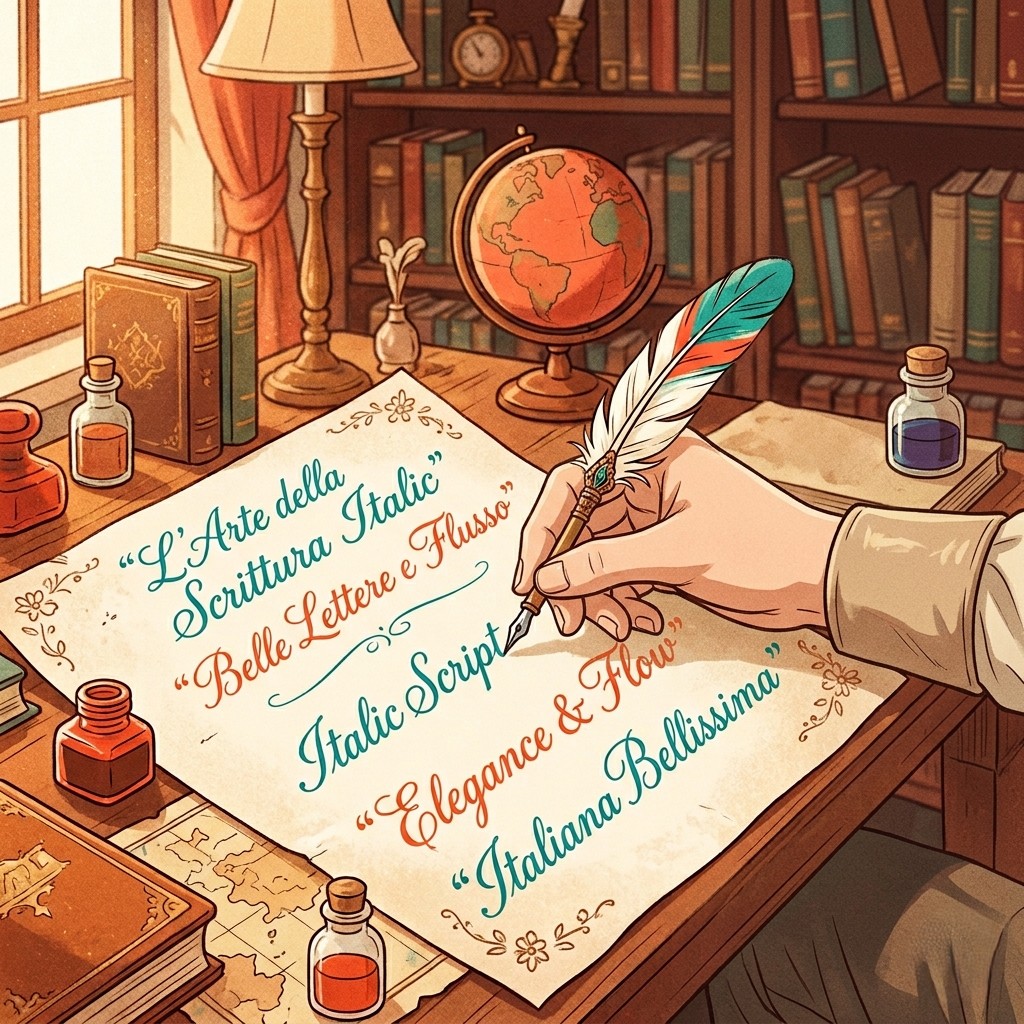 Italic Handwriting Worksheets — Free Printable Generator